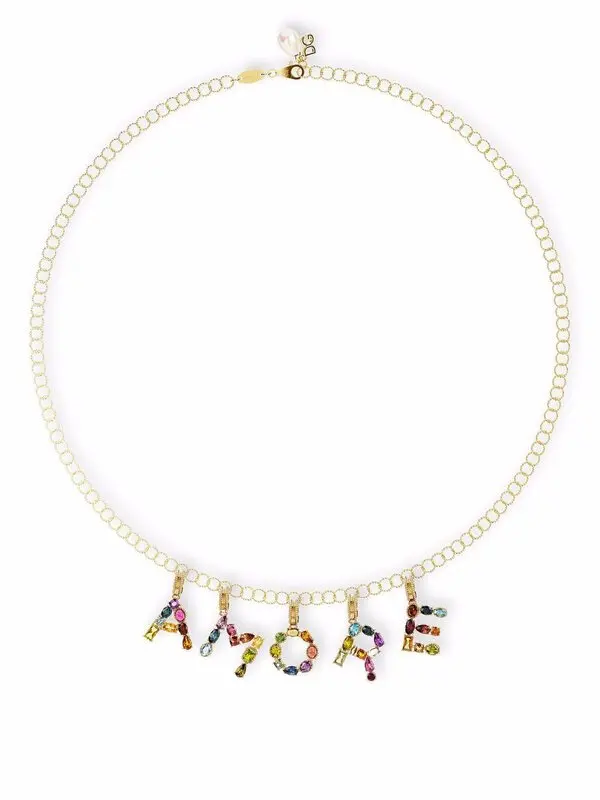 Dolce & Gabbana Rainbow Alphabet U Pendant - Gold