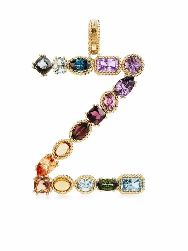 Dolce & Gabbana Rainbow Alphabet Z Multi-stone Pendant