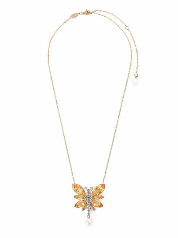 Dolce & Gabbana 18k Yellow Butterfly Necklace