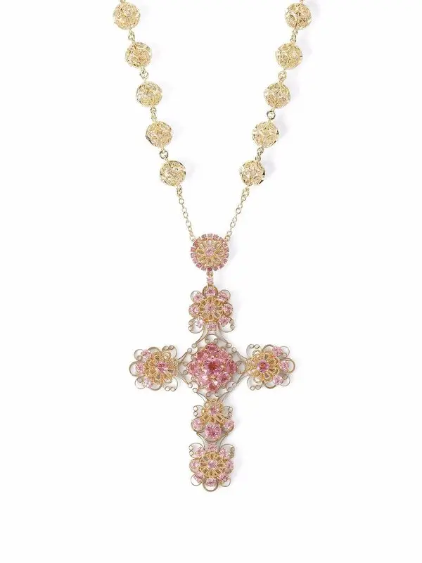 Dolce & Gabbana Pizzo 18kt Yellow Tourmaline Necklace - Gold