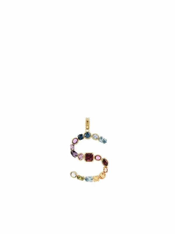 Dolce & Gabbana Rainbow Alphabet 18kt Yellow Pendant - Gold