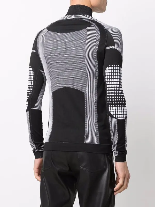 MISBHV High-collar Fitted Top