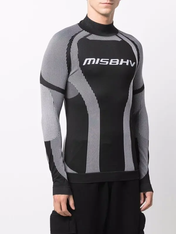 MISBHV Logo-print Long-sleeved Top