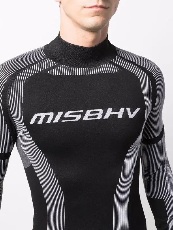 MISBHV Logo-print Long-sleeved Top