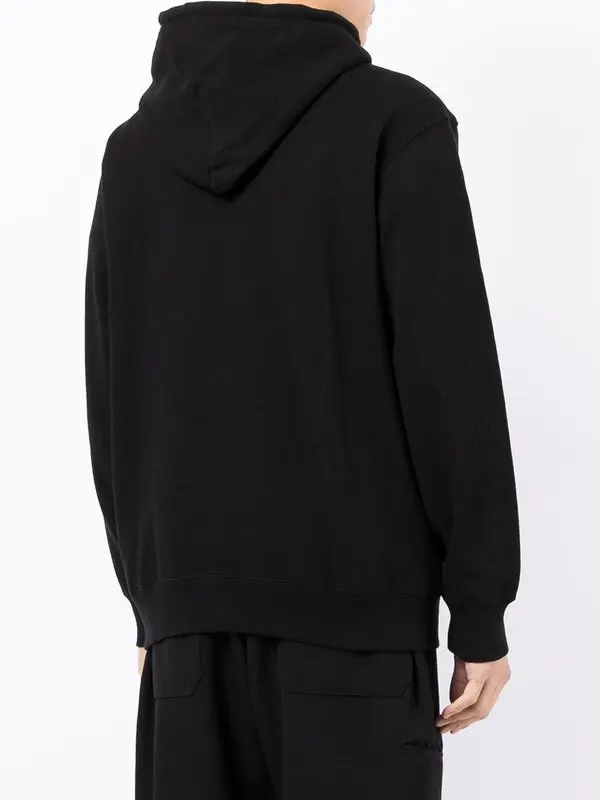 Yohji Yamamoto Logo Print Hoodie