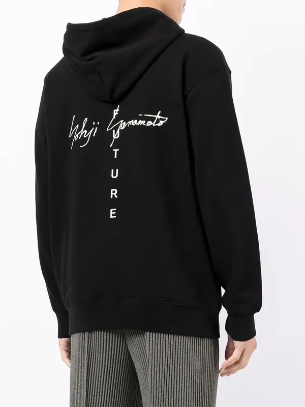 Yohji Yamamoto No Future' Logo-print Hoodie