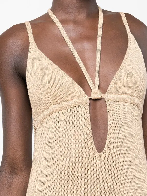 Cult Gaia Kingsley Tie-fastening Dress