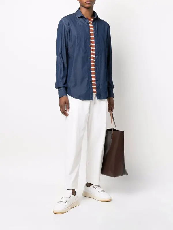 Etro Denim Cotton Shirt