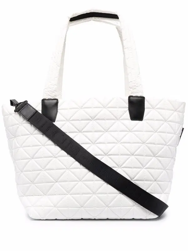 VEECOLLECTIVE Quilted Geometric Tote Bag