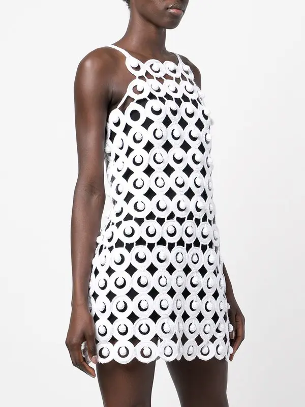 cult gaia yara crochet dress Cult Gaia + Yara Crochet Knit Mini Dress