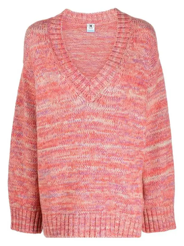 Missoni V-neck Striped Chunky Knit Jumper