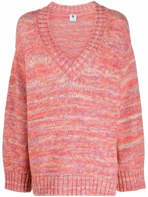 Missoni V-neck Striped Chunky Knit Jumper