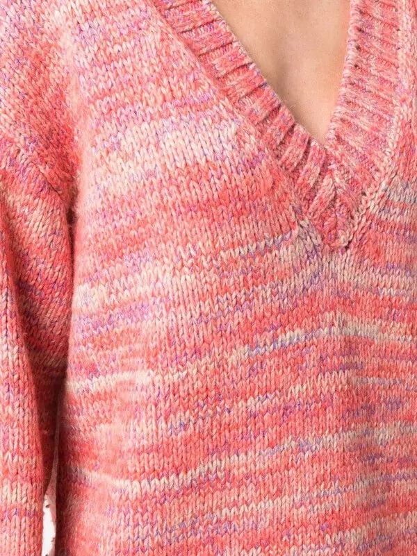 Missoni V-neck Striped Chunky Knit Jumper