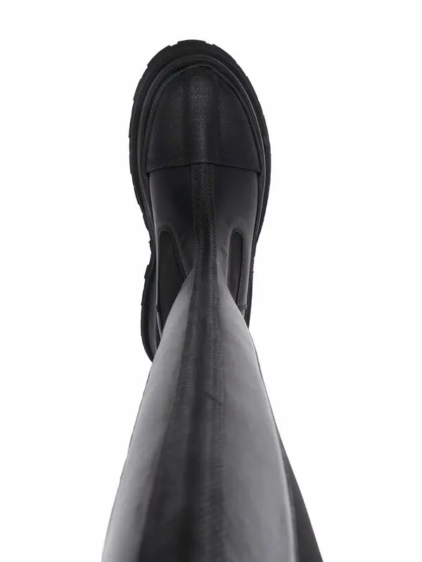 JIL SANDER Knee-high Chelsea Boots - Black