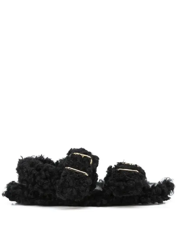 Marni Shearling Trimmed Sandals
