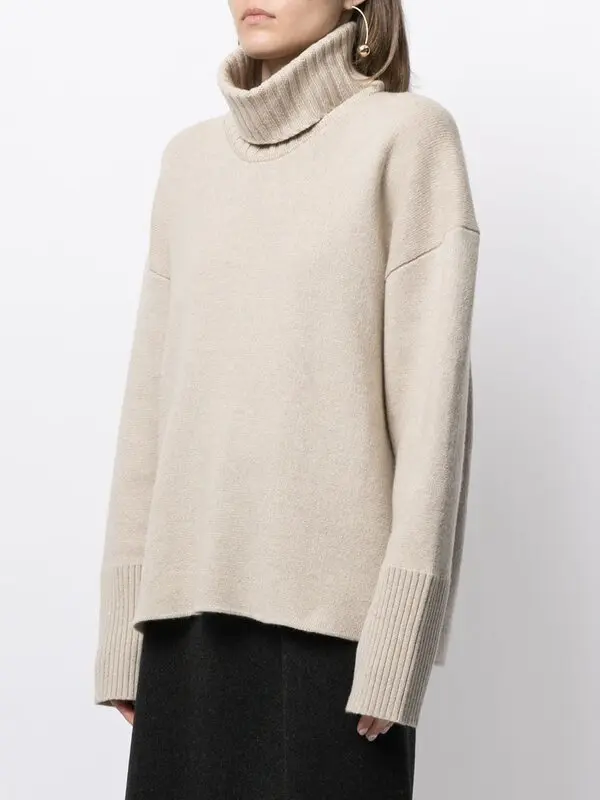 Proenza Schouler Oversized Turtleneck Jumper - Neutrals