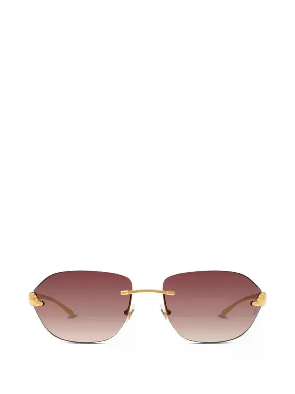 Cartier Rimless Sunglasses - Gold