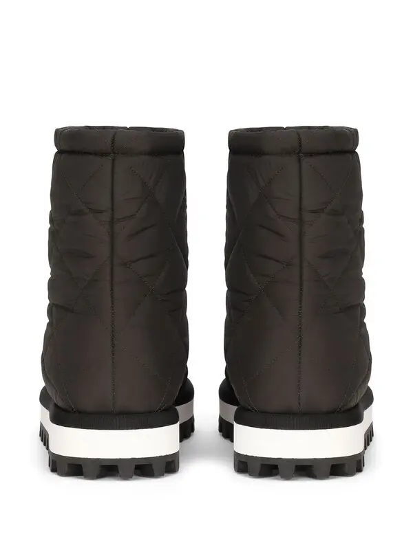 Dolce & Gabbana Logo-patch Padded Boots