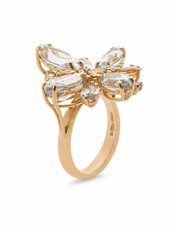 Dolce & Gabbana 18k Yellow Butterfly Cocktail Ring - Gold