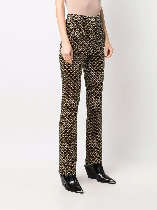 Rabanne Patterned Buttoned Trousers
