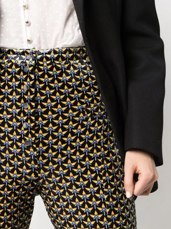 Rabanne Patterned Buttoned Trousers