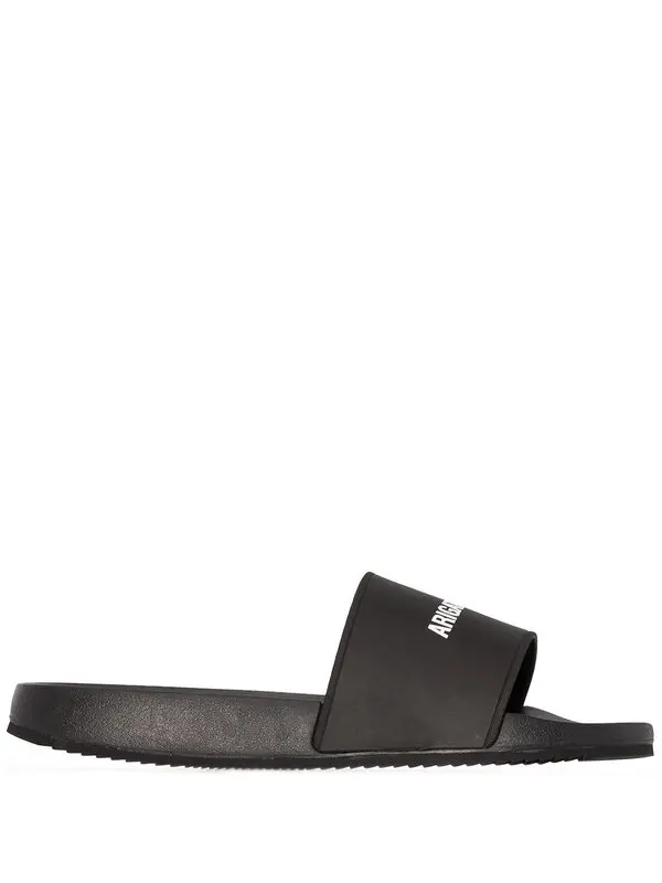 Axel Arigato Logo Print Slides - Black