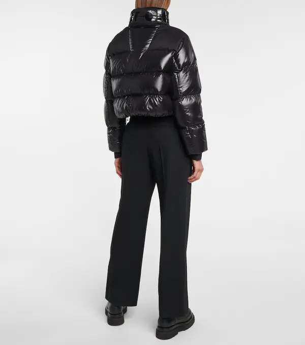 Moncler Jasione Cropped Down Jacket - Black