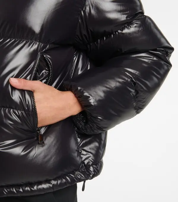 Moncler Cuscute High-neck Down Jacket - Black