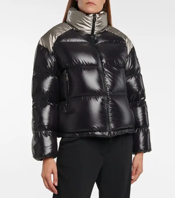 Moncler Cuscute High-neck Down Jacket - Black