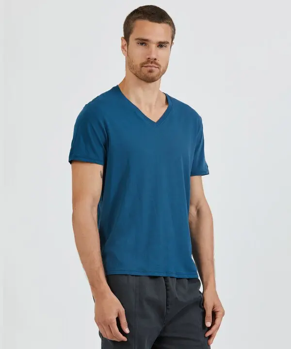 ATM Anthony Thomas Melillo Classic Jersey V-neck T-shirt Cotton