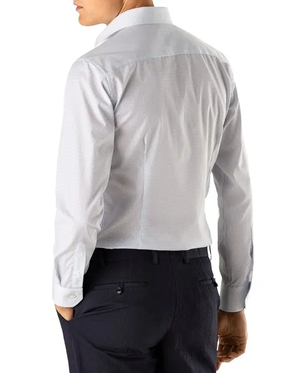 Eton Slim Fit Micro Print Shirt