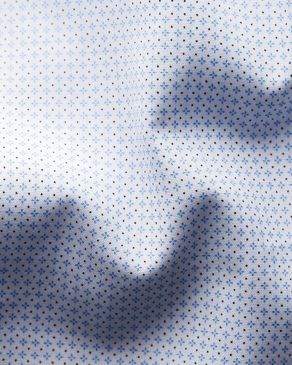 Eton Slim Fit Micro Print Shirt