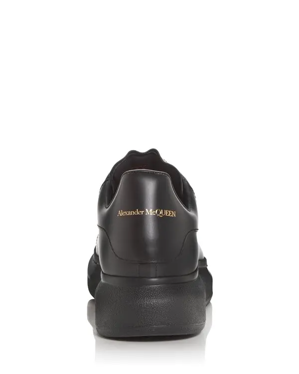 Alexander McQueen Oversized Leather Sneakers - Black
