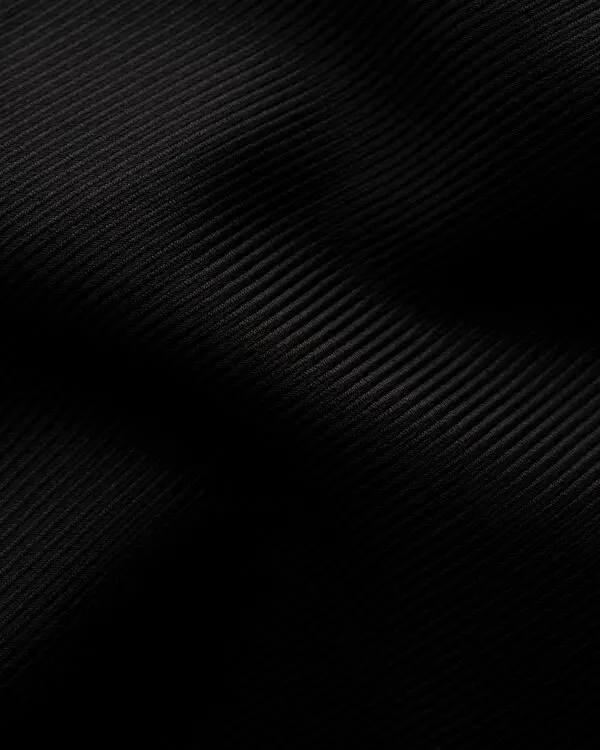 Eton Contemporary Fit Diagonal Weave Shirt - Black