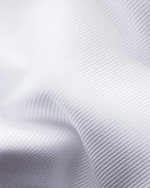 Eton Contemporary Fit Diagonal Weave Shirt - White