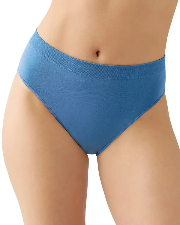 Wacoal B. Smooth Seamless High-cut Briefs - Blue Horizon