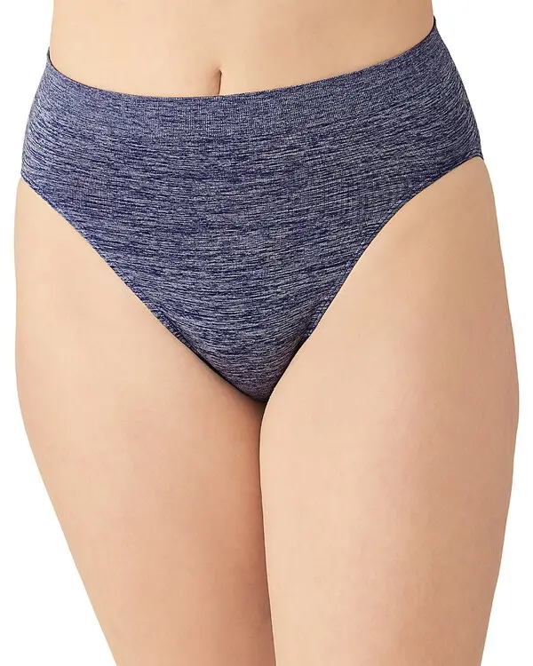 Wacoal B. Smooth Seamless High-cut Briefs - Patriot Blue Heather