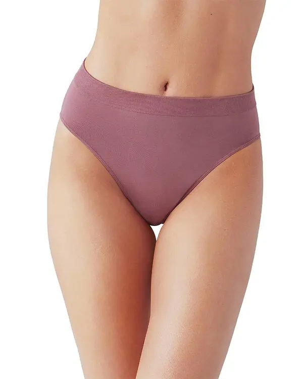 Wacoal B. Smooth Seamless High-cut Briefs - Rose Brown