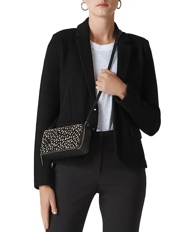 Whistles Slim Knit Blazer - Black