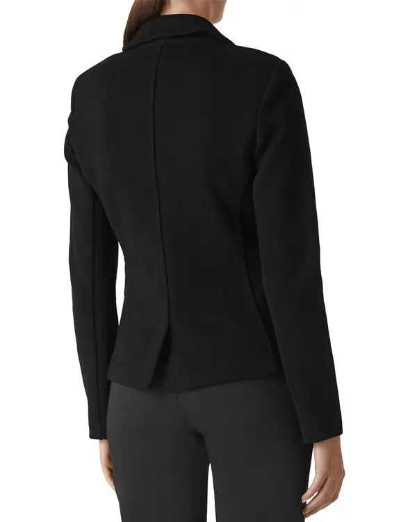 Whistles Slim Knit Blazer - Black