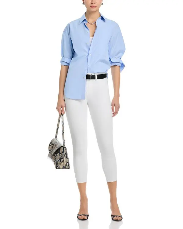 L'Agence Margot Cropped Jeans - Blanc