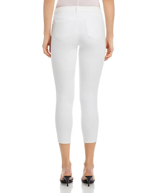 L'Agence Margot Cropped Jeans - Blanc