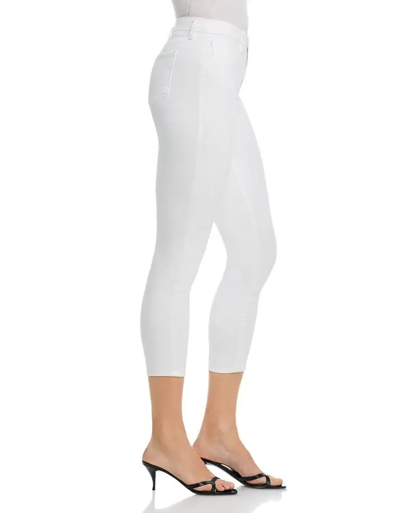 L'Agence Margot Cropped Jeans - Blanc
