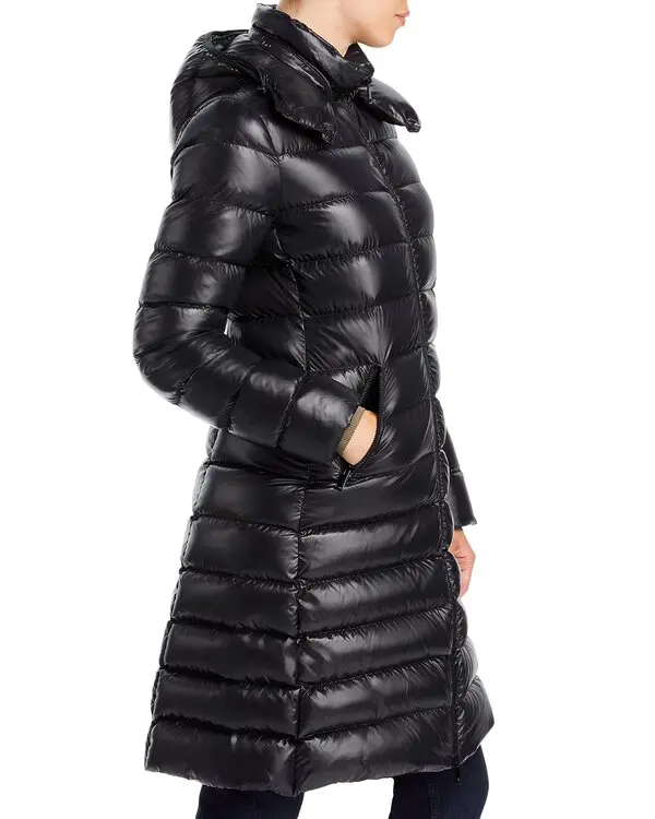 Moncler Moka Long Down Jacket In Black | Editorialist