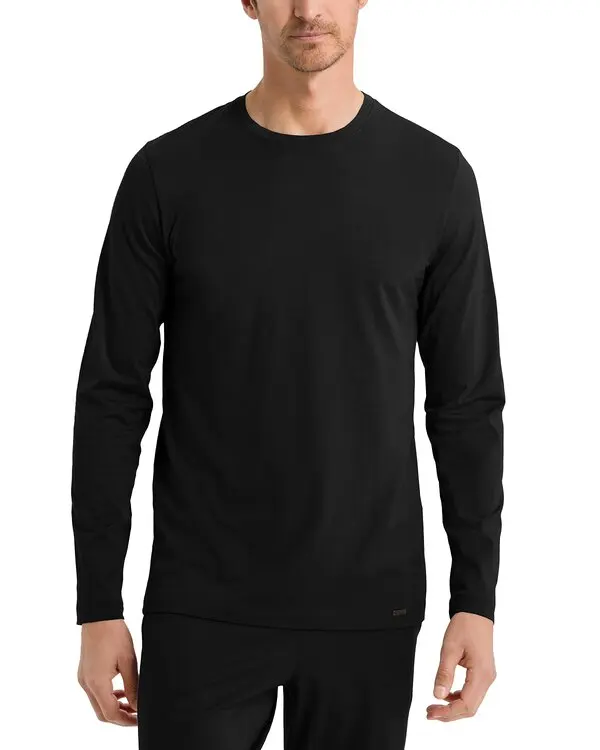 Hanro Night And Day Long Sleeve Shirt - Black