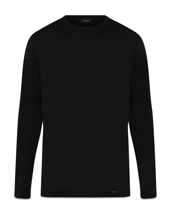 Hanro Night And Day Long Sleeve Shirt - Black