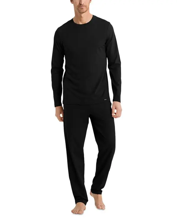 Hanro Night And Day Long Sleeve Shirt - Black