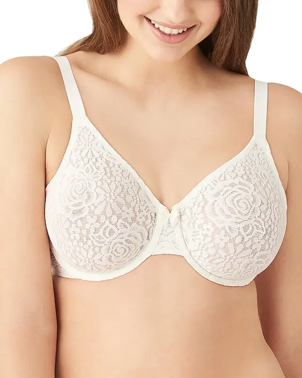 Wacoal Halo Unlined Underwire Bra - Ivory