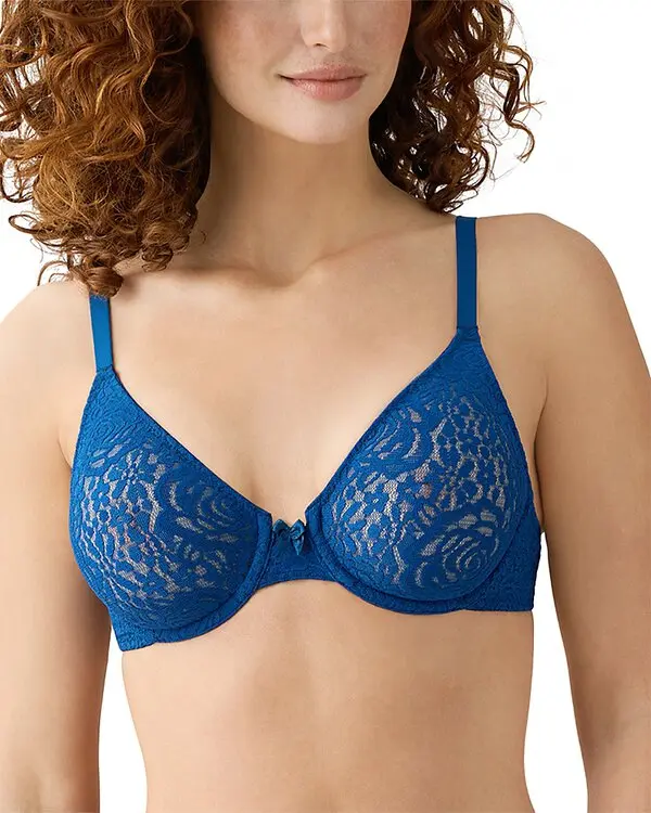 Wacoal Halo Unlined Underwire Bra - Poseidon