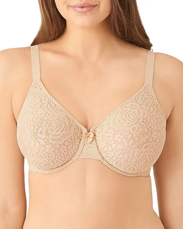 Wacoal Halo Unlined Underwire Bra - Sand